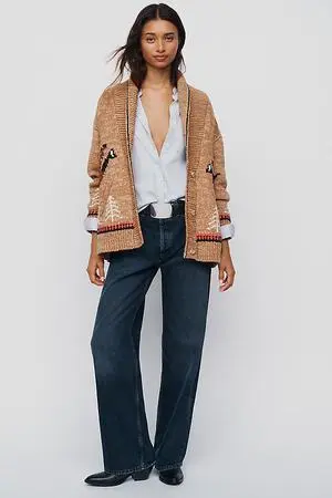 PILCRO Goose Cotton Wool Blend Cardigan