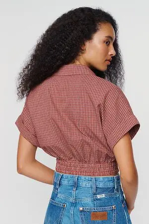 ELODIE Florence Cropped Shirt Top