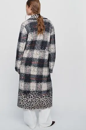 PILCRO Cotton Cashmere Blend Duster Cardigan