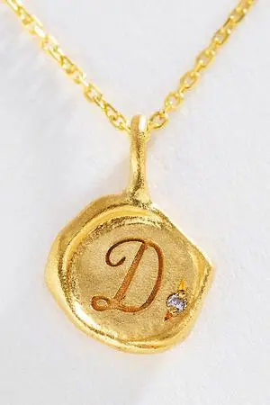 SIRCIAM Monogram Wax Stamp Necklace D