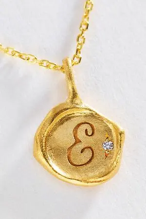 SIRCIAM Monogram Wax Stamp Necklace E