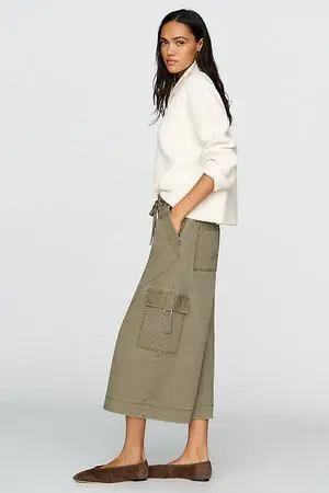 Anthropologie Cotton Modal Blend Utility Culotte Pants