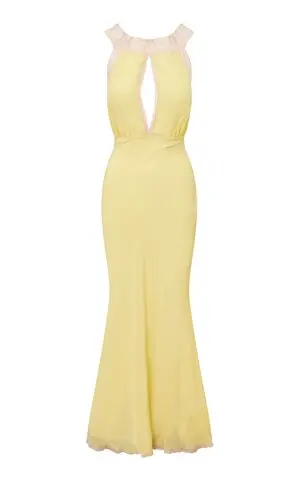 LoveShackFancy Baudelaire Washed Silk Slip Dress