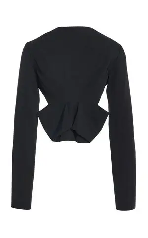 COLLEEN ALLEN Regency Bustle Clinch Waist Wool Suiting Jacket