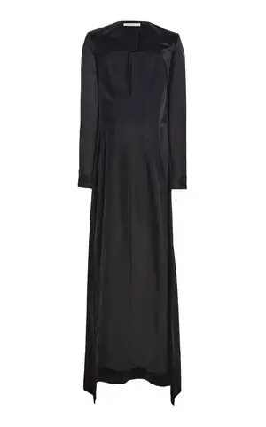 COLLEEN ALLEN Regency Silk Duchesse Coat - Black