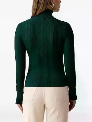 Guess Ribbed-knit Button-cuff Sweater - Brown
