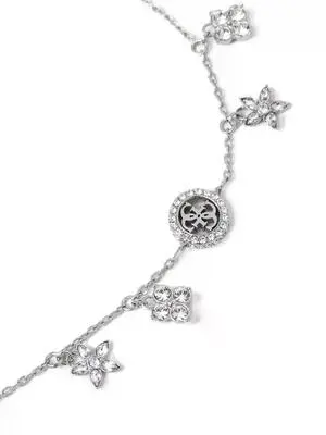 Guess Secret Garden Crystal-embellished Logo-plaque Bracelet