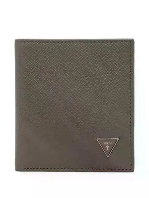 Guess Milano Logo-plaque Bifold Wallet - Grey