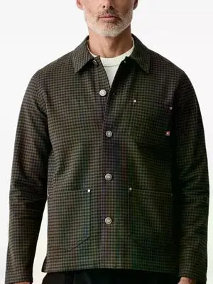 MOS MOSH Mapham Houndstooth-pattern Shirt Jacket