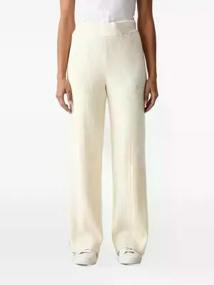 Guess Ribbed-knit Loungewear Trousers - Neutrals