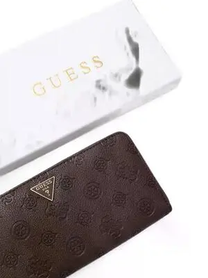 Guess Large Blake Logo-embossed Zip-around Wallet