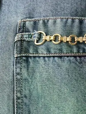 Guess Chain-detail Denim Shirt