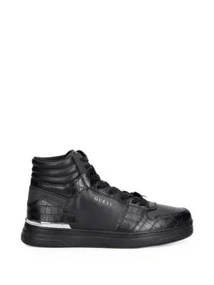 Guess Wystor Croc-effect High-top Sneakers