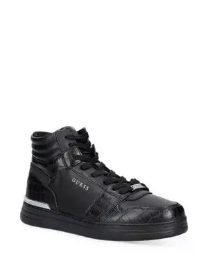 Guess Wystor Croc-effect High-top Sneakers