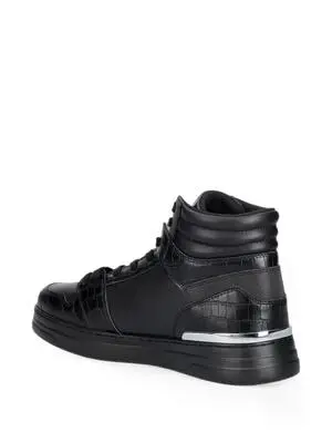 Guess Wystor Croc-effect High-top Sneakers