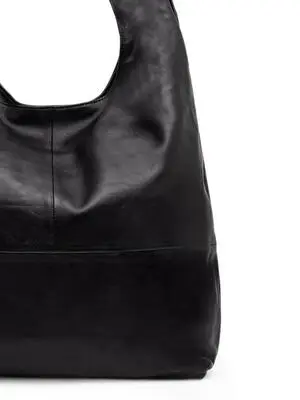 Patrizia Pepe Minimal Logo-print Leather Tote Bag