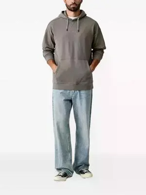 Hurley Graphic-print Drawstring Hoodie - Grey