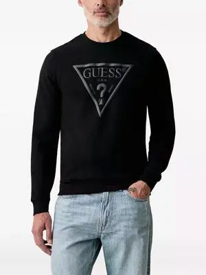 Guess Logo-print Sweatshirt - Black