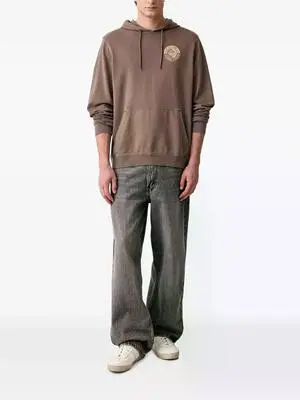 Hurley Graphic-print Drawstring Hoodie - Brown