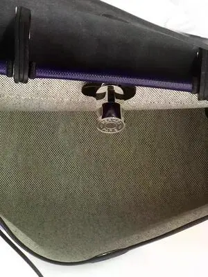Hermès Herbag Zip Berline Vache Canvas And Leather 31 Shoulder Bag - Black