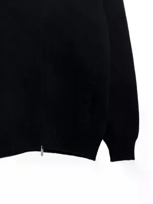 Fedeli Textured-knit Zip-up Cardigan