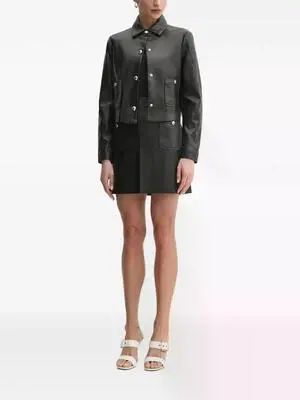 MORGAN Button-detail Pocket Mini Skirt