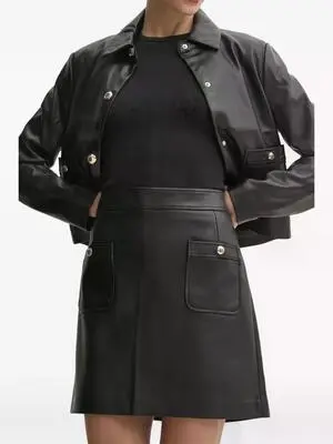 MORGAN Button-detail Pocket Mini Skirt