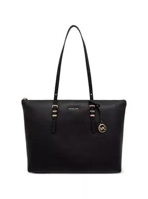 Michael Kors Quinn Large Pebbled Leather Tote Bag - Black