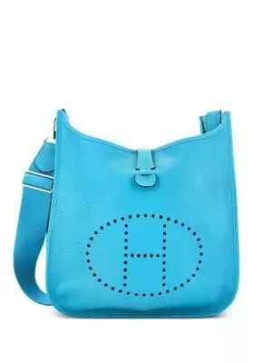 Hermès Evelyne Bag Gen Iii Clemence Gm Crossbody Bag - Blue