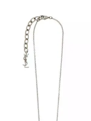 Saint Laurent Crystal-embellished Heart-pendant Necklace