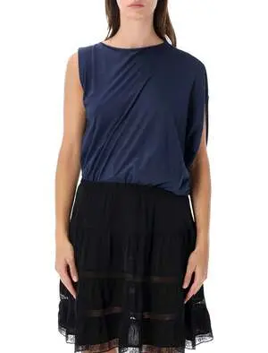 Gimaguas Sleeveless Draped Top - Blu