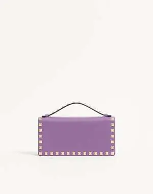 Valentino Garavani Rockstud Mini Wallet Strap - Viola
