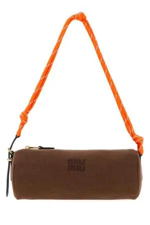Miu Miu Gabardine Shoulder Handbag