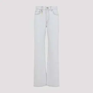 Carven 5-pocket Regular Straight-leg Cotton Trousers - Grey