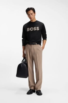 BOSS Cotton-terry Sweatshirt With Logo Detail