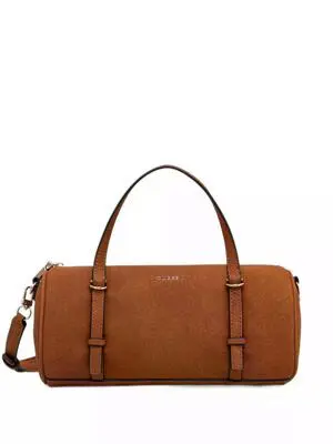 Guess Taylor Mini Barrel Satchel Faux-suede Bag