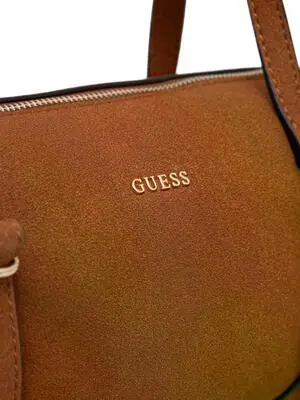 Guess Taylor Mini Barrel Satchel Faux-suede Bag