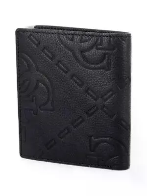 Guess Boston Logo-embossed Bifold Wallet - Black