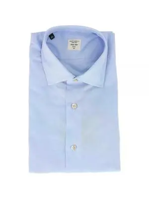 MAZZARELLI Slim-fit Cotton Shirt - Blue
