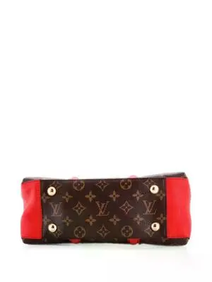 LOUIS VUITTON Soufflot Tote Monogram Canvas With Leather Bb Satchel - Red