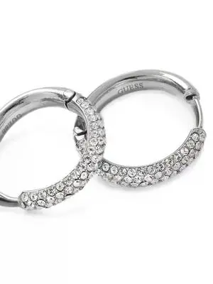 Guess Madison Crystal-embellished Hoop Earrings