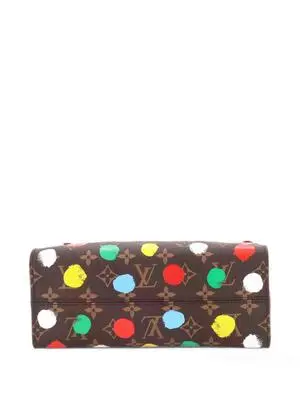 LOUIS VUITTON Onthego Yayoi Kusama Painted Dots Monogram Canvas Pm Tote Bag