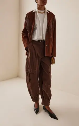 Sea Samantha Fringed Suede Jacket