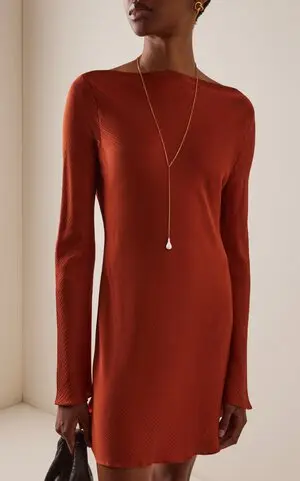Bondi Born Ardea Cowl Back Satin Mini Dress