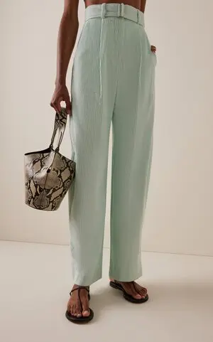 Matthew Bruch Pleated Barrel Corduroy Trouser
