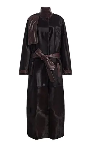 TWP An Affair To Remember Pony Hair Coat - Brown