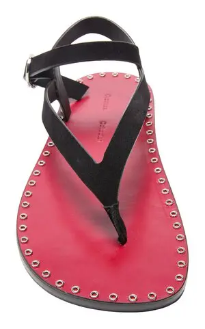 Proenza Schouler Glove Grommet Sandals In Calfsuede