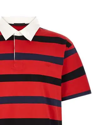 Prada Striped Polo Shirt