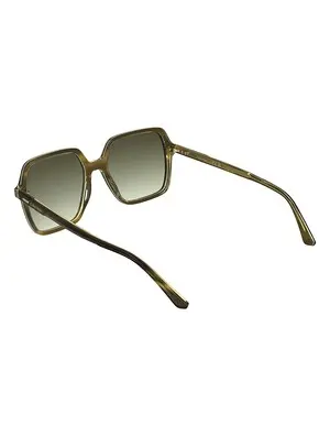 Calvin Klein Modified Rectangle Sunglasses - Gradient Khaki