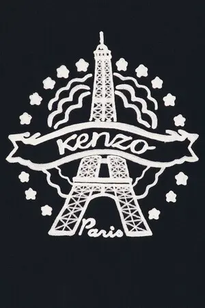 Kenzo Eiffel Tower Design T-shirt - Blue Black